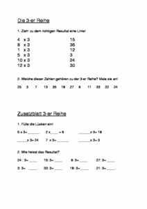 prepolino.ch :: Mathematik :: Allgemein :: Reihen (kleines 1*1)