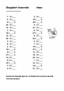 prepolino.ch :: Mathematik :: Allgemein :: Reihen (kleines 1*1)