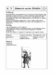 prepolino.ch :: Themen :: Geschichte :: Werkstatt Mittelalter